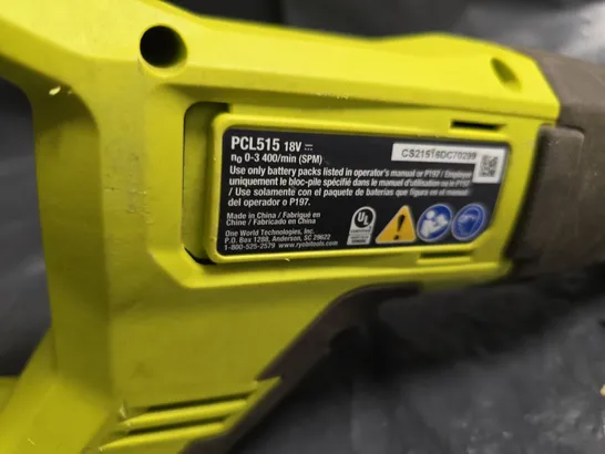 Lot 3001: RYOBI PCL515 18V CORDLESS POWER TOOL - 5350710 | Simon ...