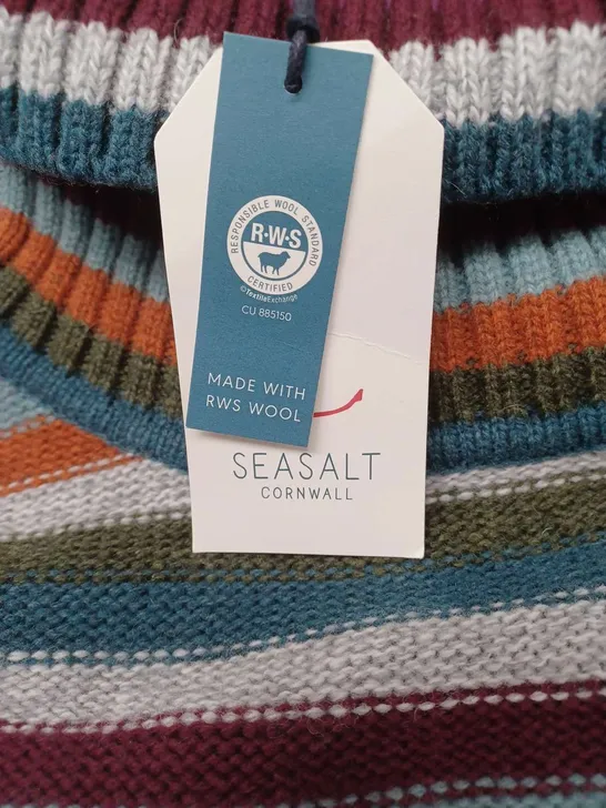 Lot 8056: SEASALT CORNWALL BRAQUE JUMPER WOOL INTERPLAY WILD ORCHID ...