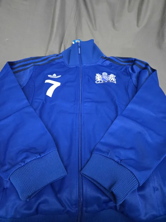 Lot 7204: ADIDAS X MANCHESTER UNITED BLUE JACKET - 7 - UK LARGE ...