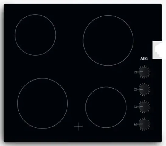 Lot 107: AEG HK614000CB ELECTRIC HOB, BLACK - 5119272 | Simon Charles ...