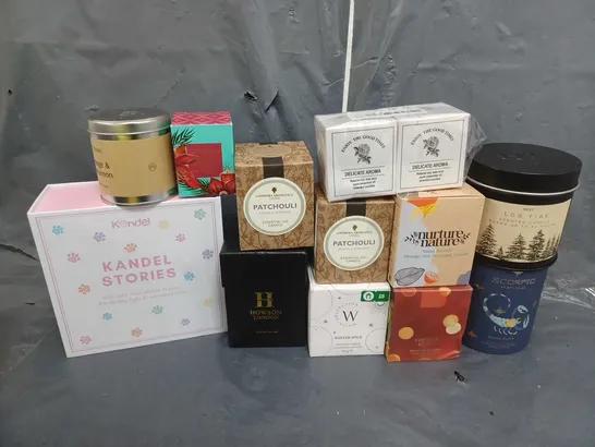 Lot 1203: APPROXIMATELY 12 ASSORTED SCENTED CANDLES TO INCLUDE KANDEL ...
