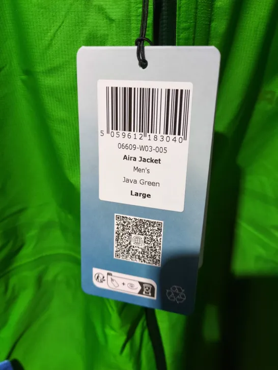 Lot 938: ROHAN AIRA JACKET MEN'S, JAVA GREEN SIZE L - 5393507 | Simon ...