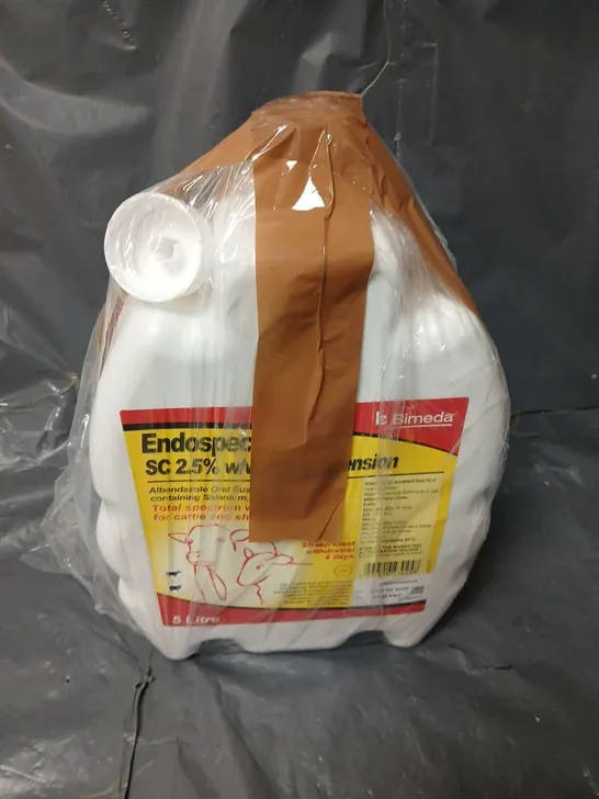 Lot 2275: ENDOSPEC 2.5% SC ORAL SUSPENSION 5L - COLLECTION ONLY ...