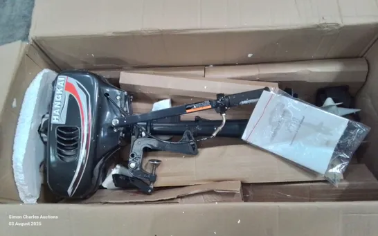 Lot 652: BOXED 2-STROKE 3.5HP OUTBOARD BOAT ENGINE, HEAVY DUTY FISHING ...