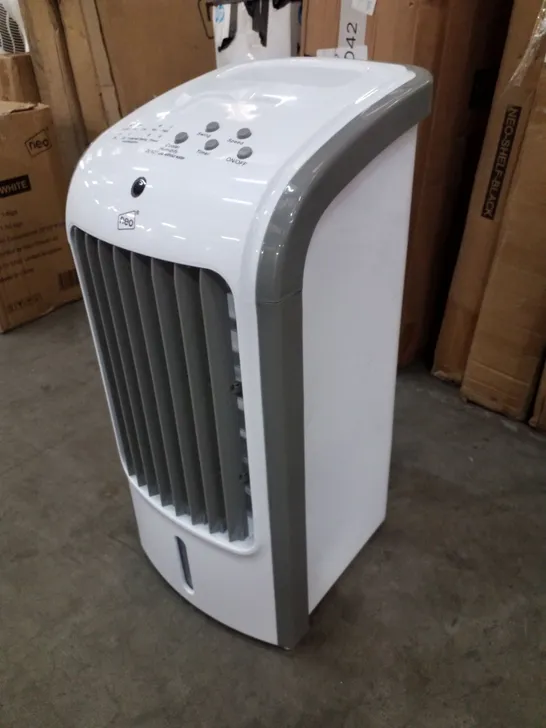 Lot 527: BOXED NEO 4 LITRE 80W OSCILLATING PORTABLE EVAPORATIVE COOLER ...