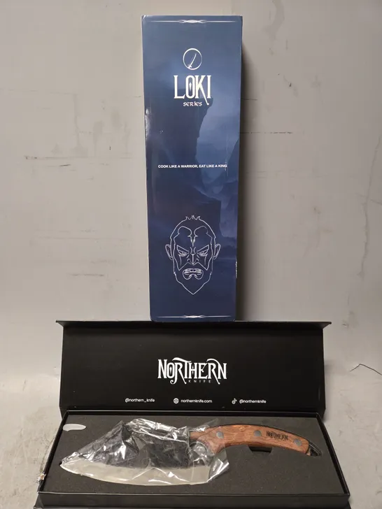 Lot 7627: BOXED LOKI SERIES NORTHERN KNIFE - 5135705 | Simon Charles ...