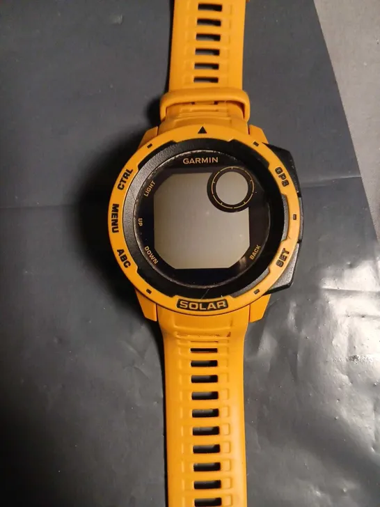 Lot 171: GARMIN INSTINCT SOLAR GPS SMARTWATCH - ORANGE - 5532186 ...