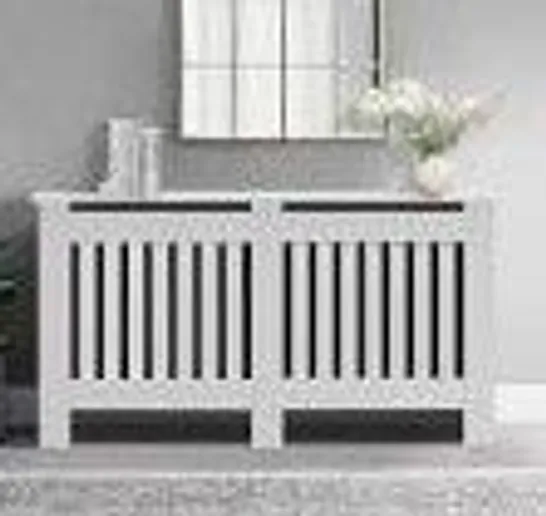 Lot 103: BOXED LEMROE RADIATOR COVER MDF VERTICAL SLAT LIVING ROOM ...