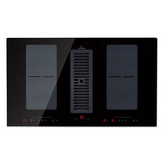 Lot 115: KLARSTEIN FULL HOUSE 90CM 4 RING INDUCTION HOB WITH EXTRACTOR ...