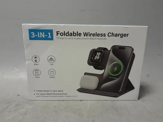 Lot 2084: BOXED 3 IN1 FOLDABLE WIRELESS CHARGER - 5112075 | Simon ...