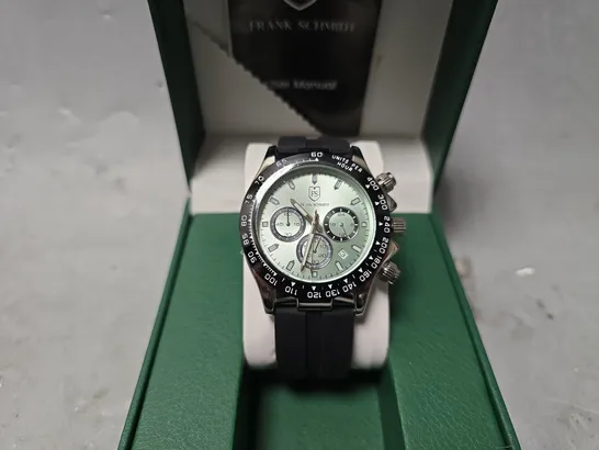 Lot 2010: FRANK SCHMIDT WATCH – MULTI FUNCTION SUB DIALS WITH DATE – HQ ...