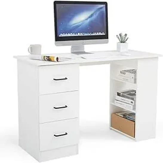 Lot 1528: BOXED MEERVEIL COMPUTER DESK, OFFICE DESK WHITE DESK WITH ...