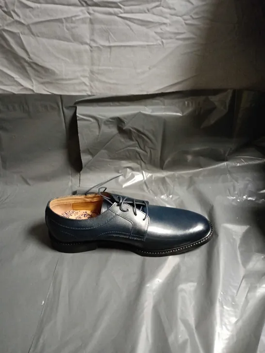 Lot 1421: BOSE LONDON MEN'S NAVY BLUE LEATHER OXFORD SHOES SIZE EUR 45 ...