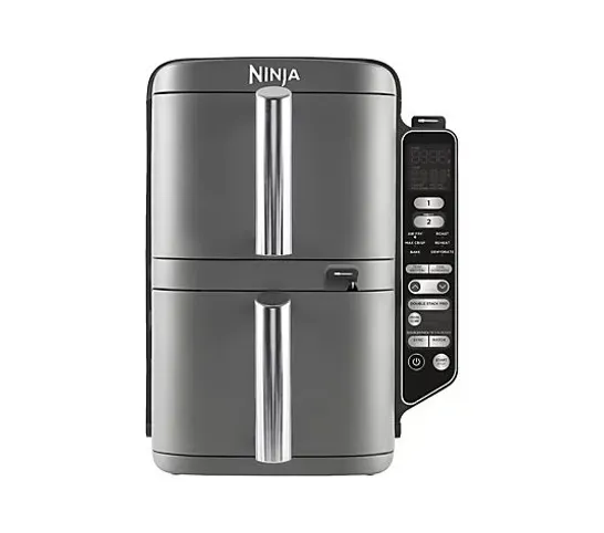 Lot 4073: NINJA DOUBLE STACK XL 2 DRAWER 9.5L AIR FRYER WITH SMART COOK ...