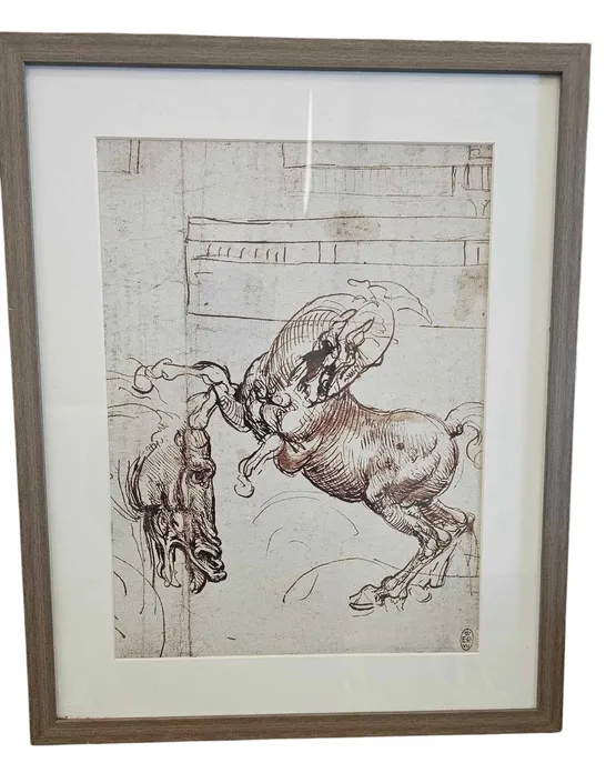 Lot 14: LEONARDO DA VINCI FRAMED REPLICA SKETCH RRP £200 - 4974587 ...