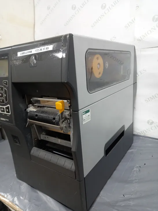 Lot 2628: ZEBRA ZT410 203DPI INDUSTRIAL THERMAL BARCODE LABEL PRINTER ...
