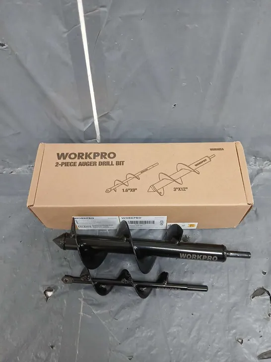 Lot 3545: BOXED WORKPRO 2PCE AUGER DRILL BIT IN BLACK - 4987312 | Simon ...