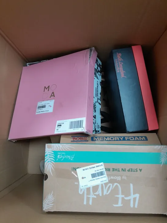 Lot 538: BOX OF APPROXIMATELY 6 ASSORTED PAIRS OF SHOES IN VARIOUS ...