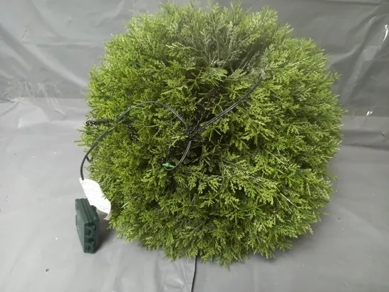 Lot 7298: PRE LIT CONIFER HANGING BALL OUTDOOR CHRISTMAS DECORATION ...