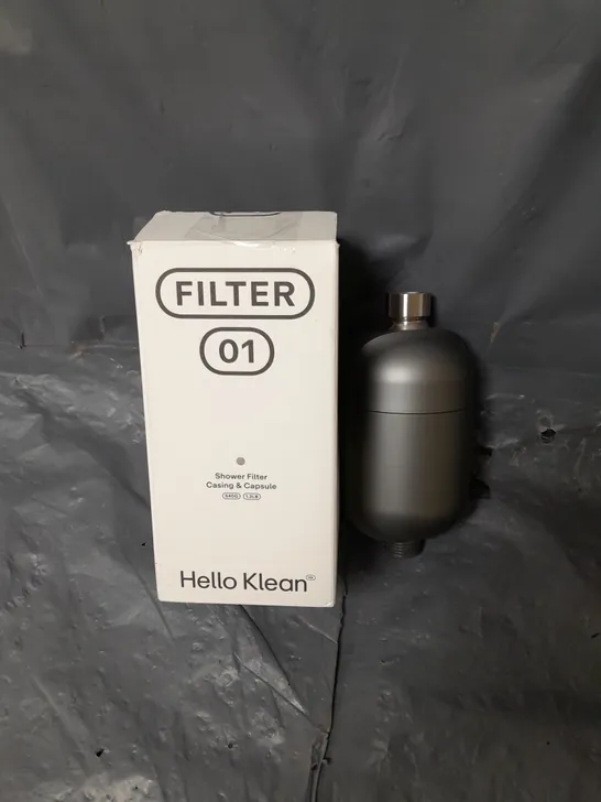 Lot 1673: BOXED HELLO KLEAN FILTER 01 SHOWER FILTER CASING & CAPSULE ...