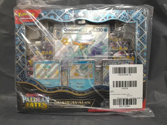 Lot 2530: POKEMON TCG: SCARLET & VIOLET 4.5 PALDEAN FATES QUAQUAVAL EX ...