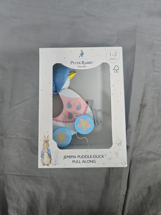 Lot 717: PETER RABBIT JEMIMA PUDDLE-DUCK PULL-ALONG TOY (1–3 YEARS ...