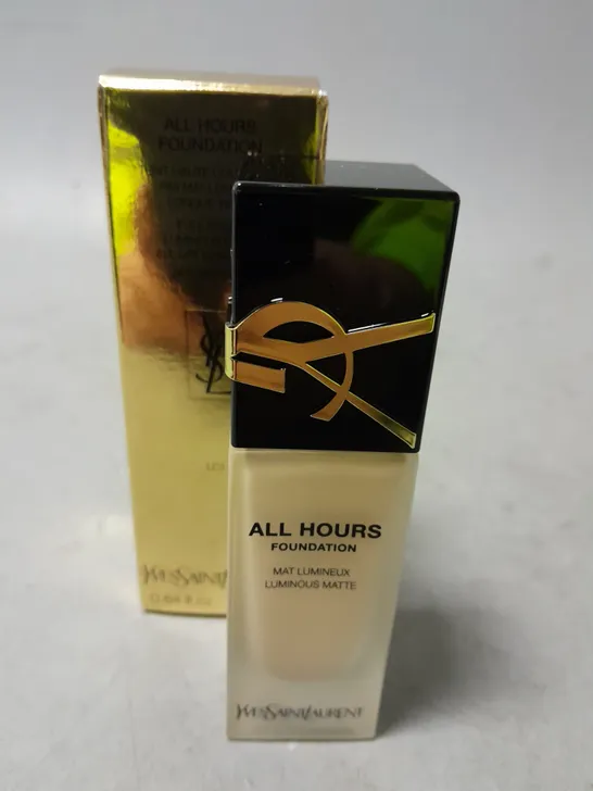 Lot 645: YVES SAINT LAURENT ALL HOURS FOUNDATION SHADE LC1 25ML - 4963486 | Simon Charles ...