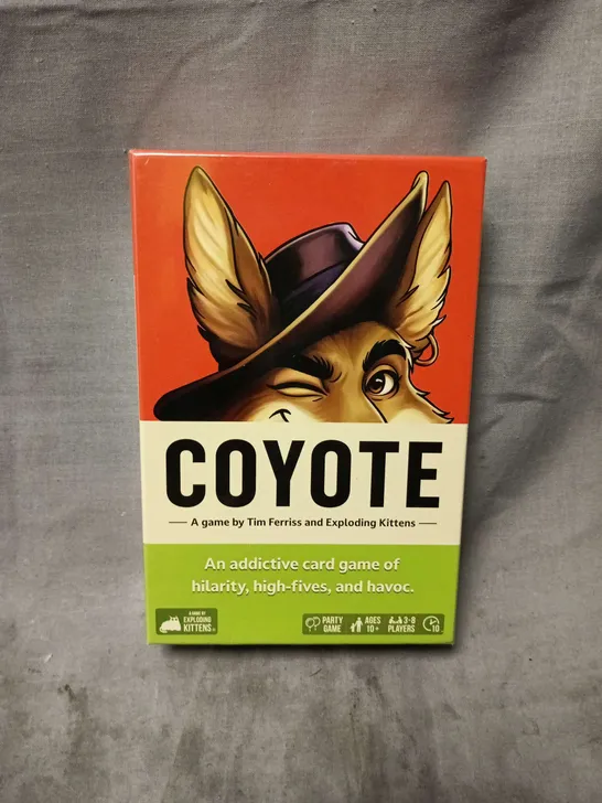Lot 2248: SEALED COYOTE CARD GAME BY TIM FERRISS & EXPLODING KITTENS ...