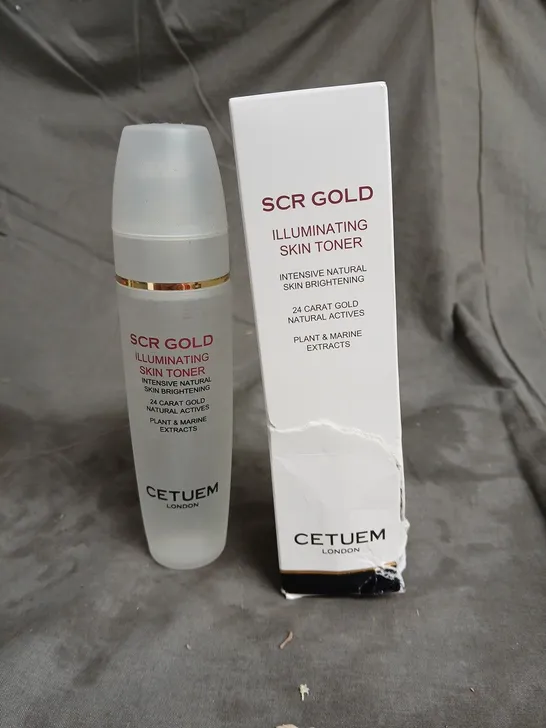 Lot 3554: CETUEM LONDON SCR GOLD ILLUMINATING SKIN TONER 100ML ...