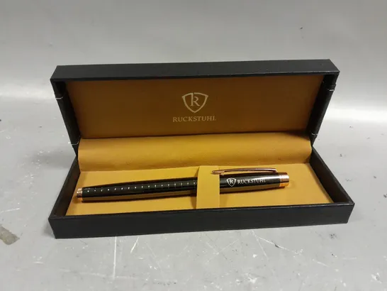 Lot 1726: RUCKSTUHL STAINLESS STEEL LUXURY PEN IN GIFT BOX – BLACK ...