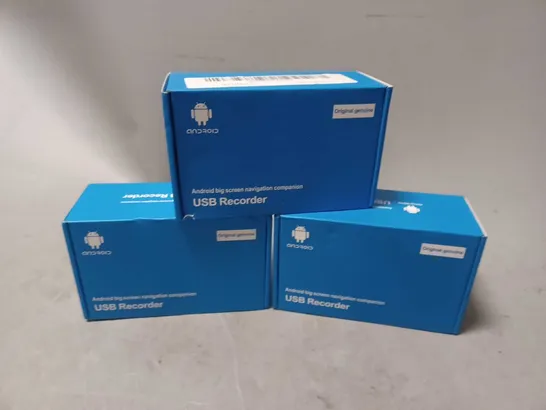 Lot 7502: 3 BOXED ANDROID BIG SCREEN NAVIGATION COMPANION USB RECORDER ...