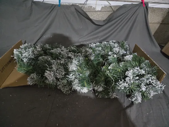 Lot 5000: BOXED PRELIT EMPEROR FLOCKED GARLAND (1 BOX) RRP £44.99 ...