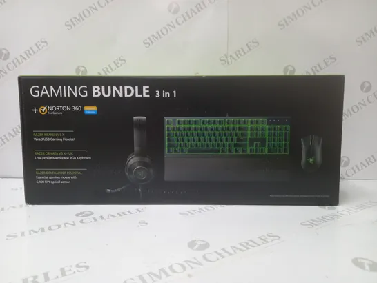 Lot 14220: BRAND NEW BOXED RAZER GAMING BUNDLE 3 IN 1 TO INCLUDE ...