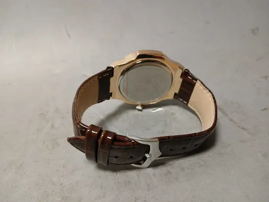 Lot 8678: FRANK SCHMIDT WATCH WITH DEXTURED DIAL WITH DATE & LEATHER ...