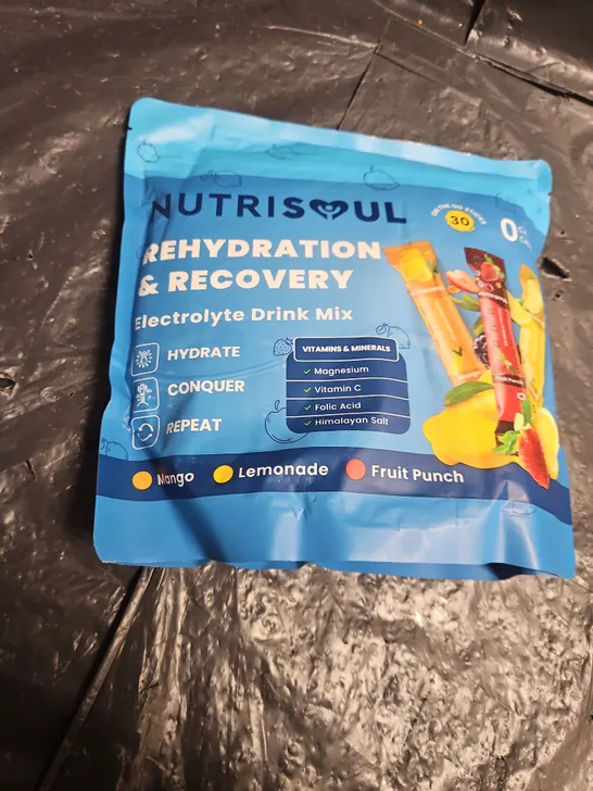 Lot 2036: NUTRISOL REHYDRATION & RECOVERY ELECTROLYTE DRINK MIX – 30 ...