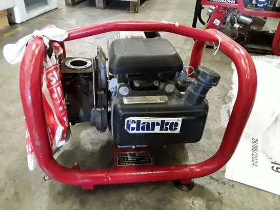 Lot 49: CLARKE PETROL AIR COMPRESSOR - CFP9HND - 4778017 | Simon ...