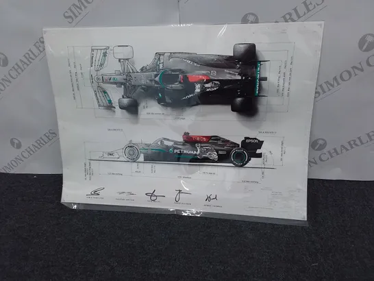 Lot 16: SIGNED MERCEDES F1 LIVERY SCHEMATIC - 4393116 | Simon Charles ...