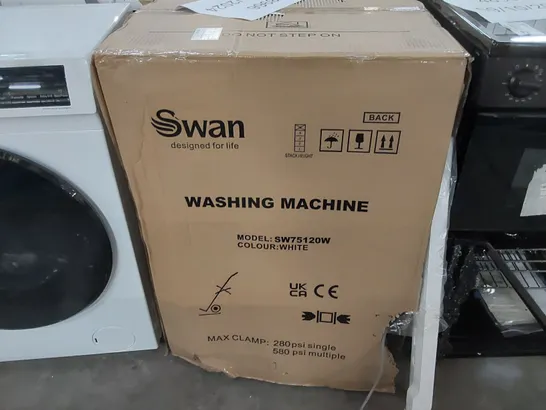 Lot 317: BOXED SWAN 8KG LOAD, 1400 SPIN FREESTANDING WASHING MACHINE ...