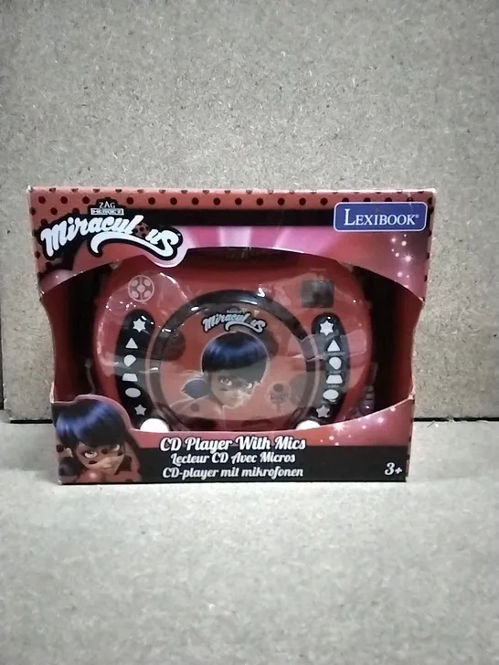 Lot 1006: BOXED ZAG HEROES MIRACULOUS CD PLAYER WITH MICROPHONES ...