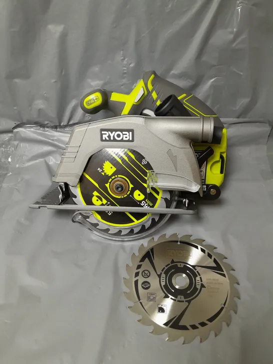 Lot 1143: RYOBI R18CS-0 18V ONE+ CORDLESS 165MM CIRCULAR SAW (BARE TOOL ...