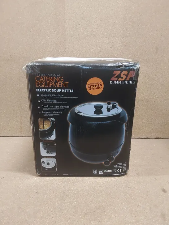 Lot 2222: BOXED ZSP COMMERCIAL PROFESSIONAL ELECTRIC SOUP KETTLE ...