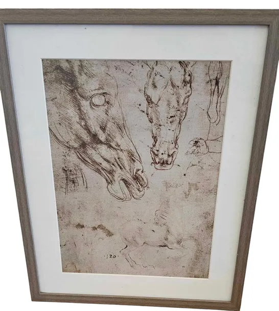 Lot 15: LEONARDO DA VINCI FRAMED REPLICA SKETCH RRP £200 - 4974589 ...
