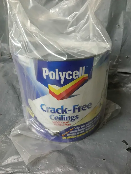 Lot 4430: POLYCELL CRACK-FREE CEILINGS SMOOTH MATT WHITE PAINT (2.5L ...