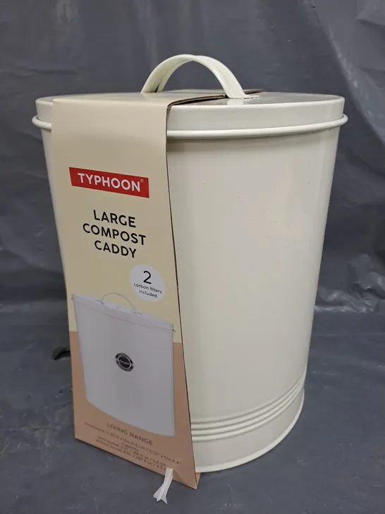 Lot 4495: TYPHOON LIVING COMPOST CADDY IN CREAM - 5121572 | Simon ...