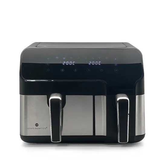 Lot 4447: COOKS ESSENTIALS DUAL AIR FRYER BLACK - 5044118 | Simon ...