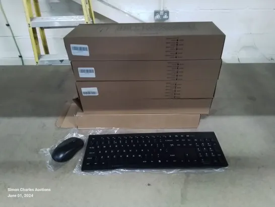 Lot 206: 5 BOXED WIRELESS KEYBOARDS WITH WIRELESS MOUSE IN BLACK ...