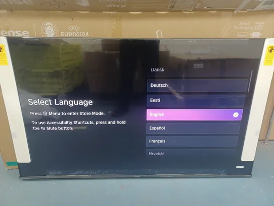 Lot 9762: HISENSE QLED E7 SERIES 58" SMART TV - COLLECTION ONLY ...
