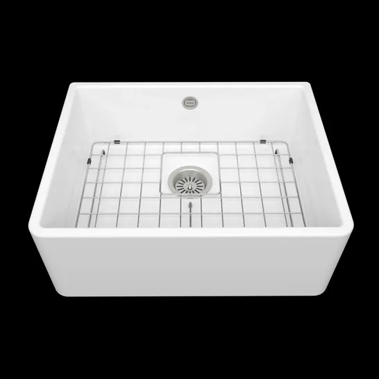 Lot 895: BOXED DORA 60S WHITE CERAMIC KITCHEN SINK - 5371801 | Simon ...
