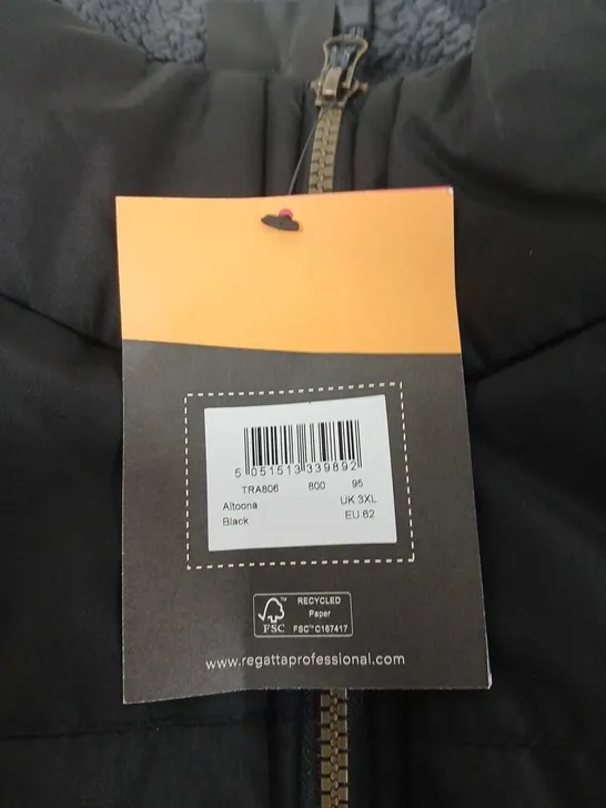 Lot 1130: REGATTA PROFESSIONAL ALTONA PADDED VEST – BLACK, UK 3XL (EU ...