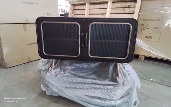 Lot 333: HOMESDIRECT365 VINTAGE STYLE SIDE BOARD CABINET WITH GOLD ...